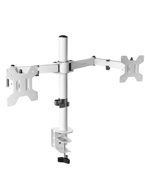 Professional Dual Monitor desk Mount White – Agagaming
